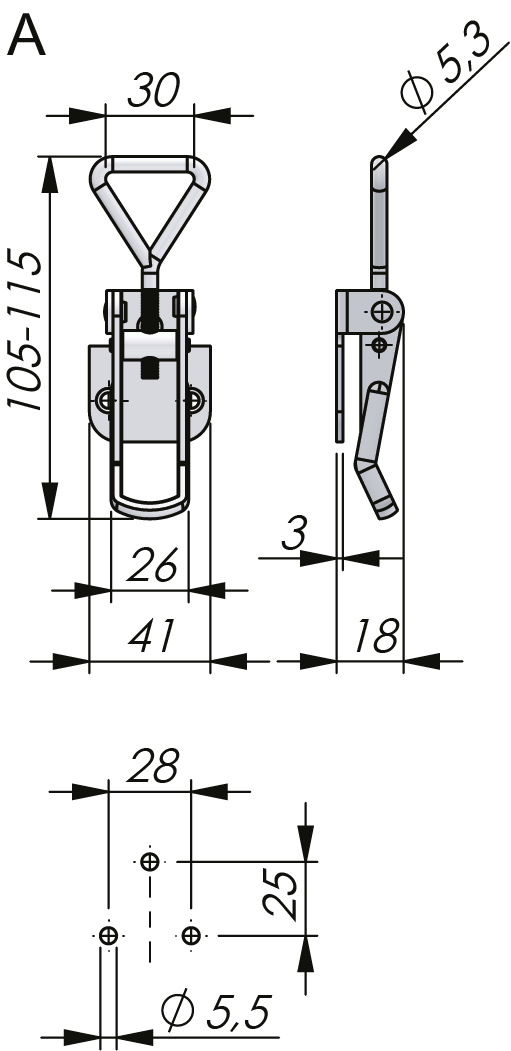 Adjustable Pull-Down Catch & Striker | Latching Systems